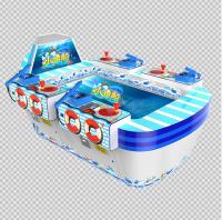 China 1 ~ 4 People Kids Arcade Machine With Coin Pusher  Fish Game Table Gambling for sale
