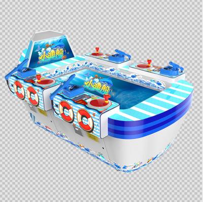 China 1 ~ 4 People Kids Arcade Machine With Coin Pusher  Fish Game Table Gambling for sale