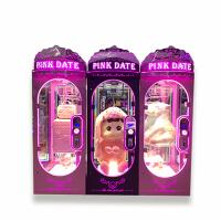 China Coin Operate Gift Vending Machine / 3S Pink Date transparent Visual High End Toy Cutting Prize Machine for sale