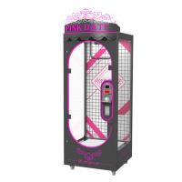 China Coin Operate Gift Vending Machine / 3S Pink Date transparent Visual High End Toy Cutting Prize Machine for sale