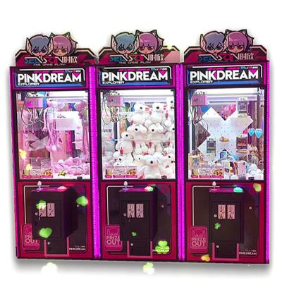 China PVC Material Dream Doll Claw Machine With LED Light / Arcade Crane Machine for sale