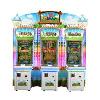 China 3 Players Redemption Arcade Machines Adjustable Difficulty Happy Fruits Coin Ticket Lottery Dispenser Video Game Machine for sale