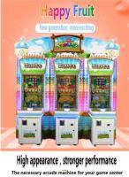 China 3 Players Redemption Arcade Machines Adjustable Difficulty Happy Fruits Coin Ticket Lottery Dispenser Video Game Machine for sale