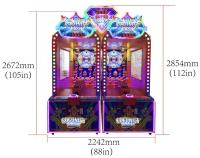 China Indoor Throw Ball COCONUT BASH Redemption Arcade Machines for sale
