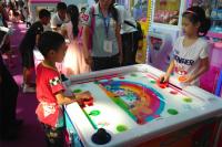 China Mini Kids Game Machine Metal Acrylic Air Hockey Table for sale