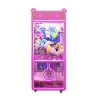 China Full Transparent Case Coin Operation Toy Crane Machine for sale