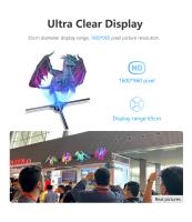 China 65cm 3d Hologram Display Time Switch Split Video Wall Fan Screen for sale
