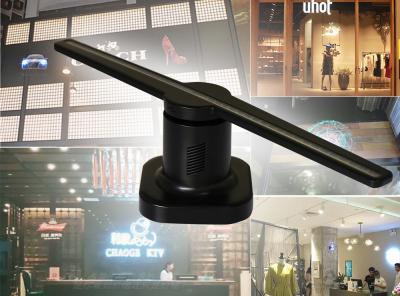 China Rotating Portable Holographic Display Small Hologram Projector PC+ABS Black Material for sale
