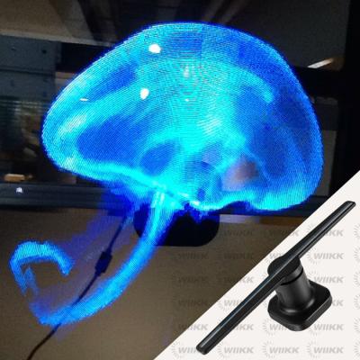 China Large Viewing Angle 3D Led Hologram Fan 1600*720 For Commercial Activity for sale