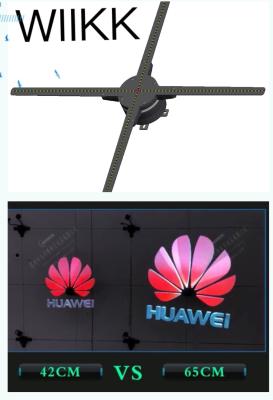 China 65cm Hholographic Led Fan Display , Small 3d Hologram Projector Handheld for sale