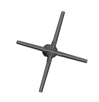 China Wiikk 65cm 3D Advertising Fan Mini Hologram Projector By WIFI Content Upload for sale