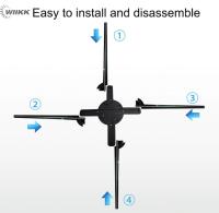 China 100cm size 16G TF card 3d hologram display led Holographic Fan for Advertising for sale