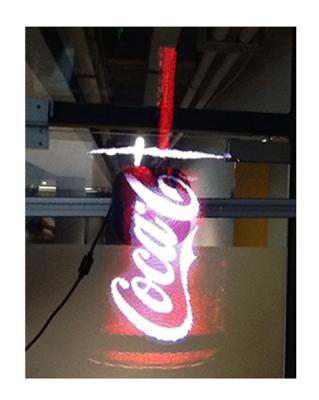 China Commercial Advertising Spinning LED Hologram Display For Subway Stations for sale