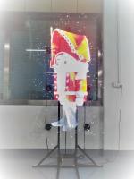 China 650 Round Per Min Led Advertising Fan 65CM High Resolution WIFI For Shopping Mall for sale