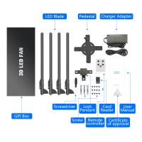 China 130W 650rpm/min 100cm Advertising Hologram 3d Fan for sale