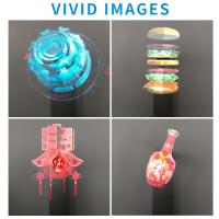 China 1600x960dpi 65cm 60W 3D Led Hologram Fan Acrylic Cover for sale