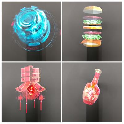 China Z3H RMVB 1600x960dpi 3d Hologram Fan Display 20000hrs for sale