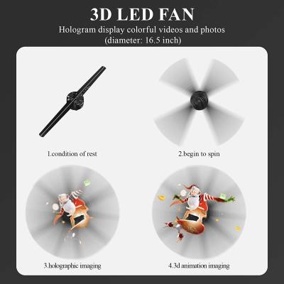 China 43cm Synchronization 3D Hologram Fan Display Cloud Management for sale