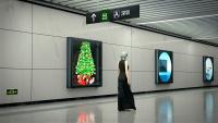 China 1080px 400cd/M2 LED Hologram Fan 150CM 180CM 1.6mm Pixel Pitch for sale