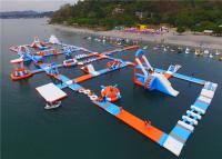 China Kids Inflatable Floating Water Park Playground 	40m Width 80m Length Logo Custom for sale