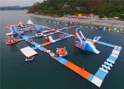 China Kids Inflatable Floating Water Park Playground 	40m Width 80m Length Logo Custom for sale