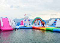 China PVC 0.9mm Tarpaulin Aqua Park Equipment , Amusement Water Parks UV Resistant for sale