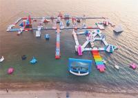 China PVC 0.9mm Tarpaulin Aqua Park Equipment , Amusement Water Parks UV Resistant for sale