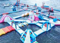 China PVC 0.9mm Tarpaulin Aqua Park Equipment , Amusement Water Parks UV Resistant for sale