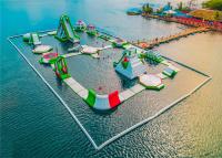 China Obstacle Courses Outdoor Inflatable Floating Water Park For Adults Puncture Proof for sale