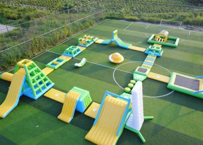 China Large Size Aqua Blow Up Water Playground Durable High Safety With Air Pump for sale