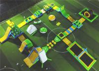 China Large Size Aqua Blow Up Water Playground Durable High Safety With Air Pump for sale