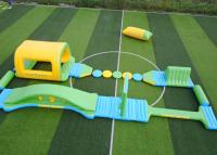 China Classic Fun Inflatable Floating Water Park Colorful Anti UV Adventurous Entertaining for sale