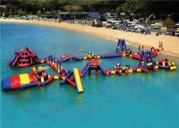 China PVC  Interactive Floating Water Playground , Kids Blow Up Water Park Customized Size for sale