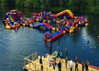 China PVC  Interactive Floating Water Playground , Kids Blow Up Water Park Customized Size for sale