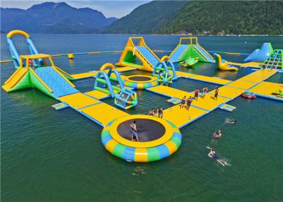 China Attractivce Giant Inflatable Floating Water Park LW 48m*38m Eco Friendly For All Ages for sale