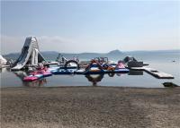 China Lake Pool Colorful Inflatable Amusement Park Long Range With Trampolines Slides for sale