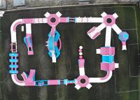China Professioanl Inflatable Floating Water Park , Water Amusement Park Obsatcle Course for sale