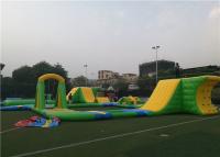 China Custom Inflatable Floating Water Park Stable PVC 0.9mm Tarpaulin Material for sale
