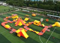 China Heat Resistant Inflatable Water Obstacle Course Equipment Large People Capacity for sale