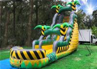 China Air Blow Commercial Inflatable Water Slides 0.55mm PVC Tarpaulin Material for sale