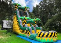 China Air Blow Commercial Inflatable Water Slides 0.55mm PVC Tarpaulin Material for sale