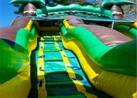 China Tropical Commercial Water Slide , Giant Blow Up Water Slide High Security Huge for sale