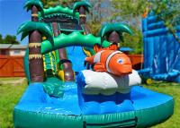China Tropical Commercial Water Slide , Giant Blow Up Water Slide High Security Huge for sale