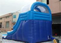 China Backyard Fun Giant Water Slide Wet Dry On Ground 8*4*5m Dimension Large People Capactiy for sale