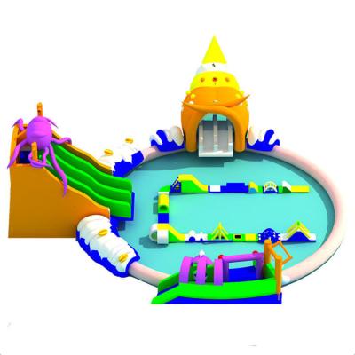 China Octopus Slide Aqua Sports Water Park Reliable Long Lifespan Creative Anti Skid for sale