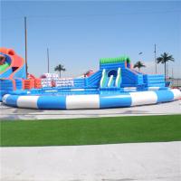 China Dinosaur Theme Inflatable Amusement Equipment Park Auatic Dual Kds Pools for sale