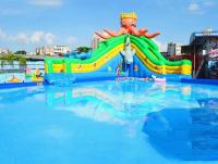 China PVC Tarpaulin Outdoor Inflatable Amusement Park Robust Framework Simple Operation for sale
