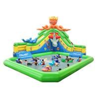 China PVC Tarpaulin Outdoor Inflatable Amusement Park Robust Framework Simple Operation for sale