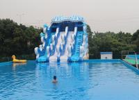 China Metal Pool Inflatable Amusement Park , Outside Water Parks Lake Side Installed for sale