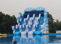 China Metal Pool Inflatable Amusement Park , Outside Water Parks Lake Side Installed for sale